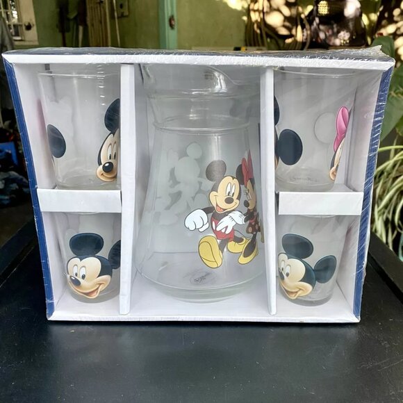 Disney | Dining | Disney 5 Piece Glass Set New | Poshmark
